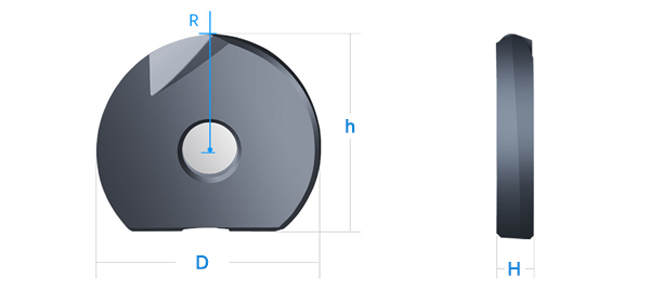 P3200-D10 P3204 Ball Carbide Milling Inserts Indexable For CNC Lathe