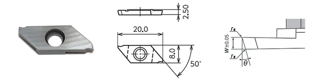 CTP CTPA CNC Carbide Grooving Insert For Processing Steel Small Parts