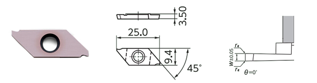 CTP CTPA CNC Carbide Grooving Insert For Processing Steel Small Parts